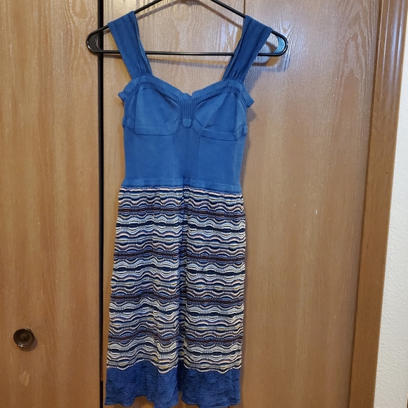 M by Missoni | Dresses | Famous Vtg Y2k Missoni Dress Blue Classic ...